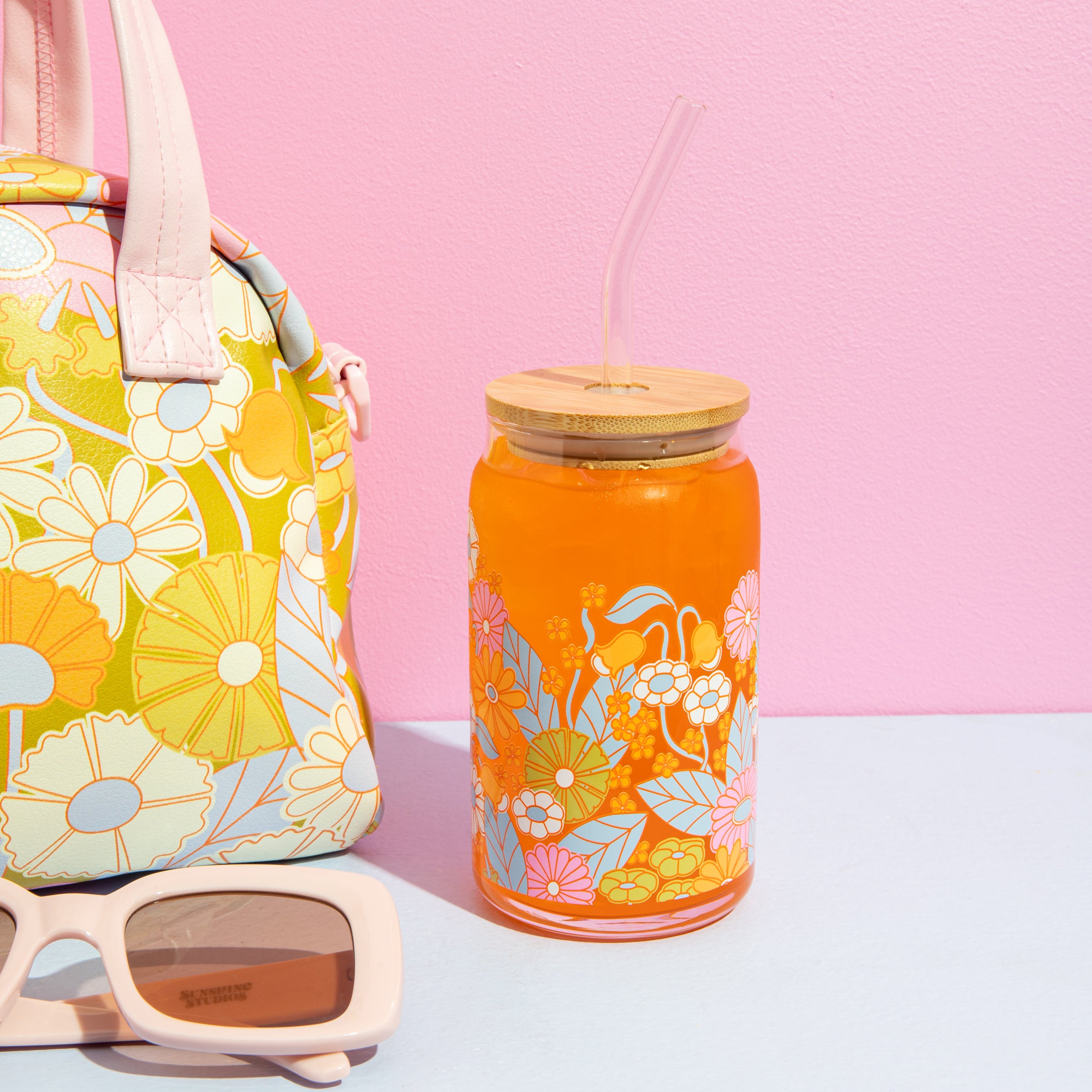 Can Glass w/ Lid + Straw– Talking Out Of Turn