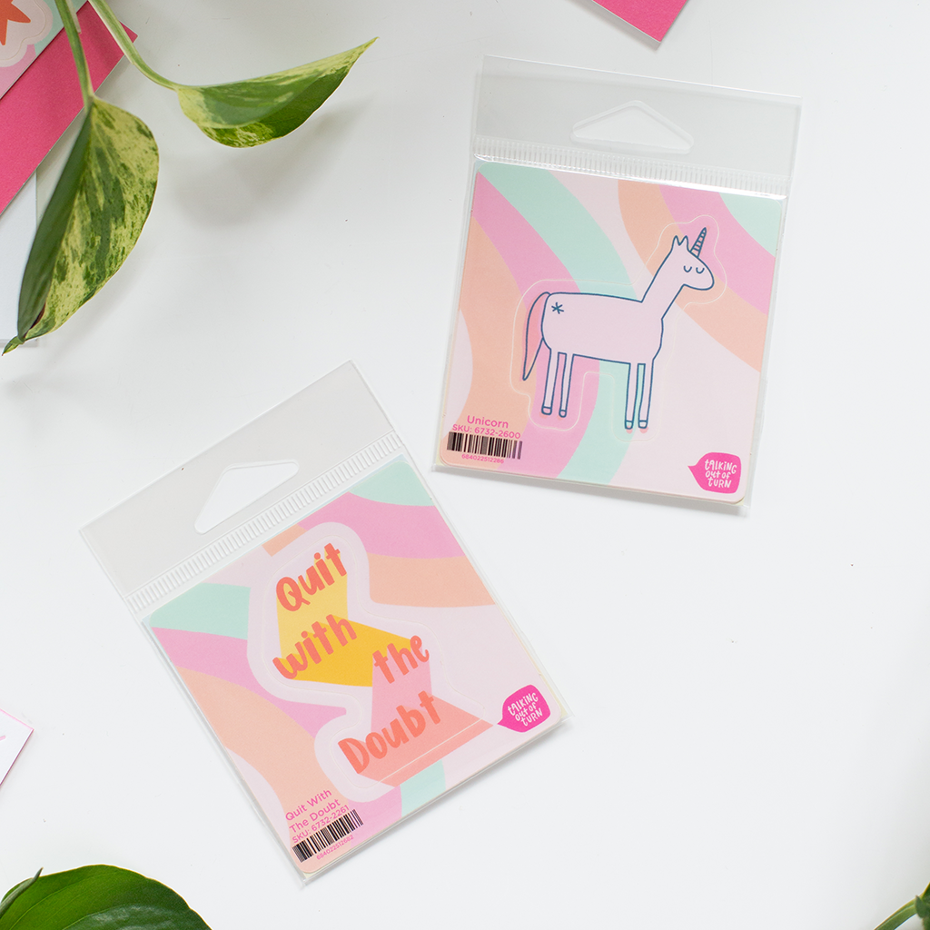 Packaged Single Stickers– Talking Out Of Turn