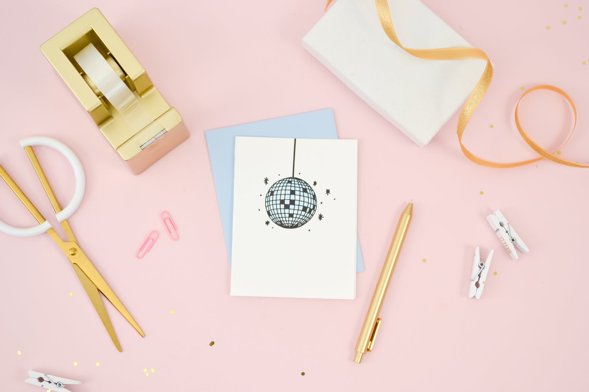 Disco Ball - Letterpress Card - Talking Out of Turn– Talking Out Of Turn