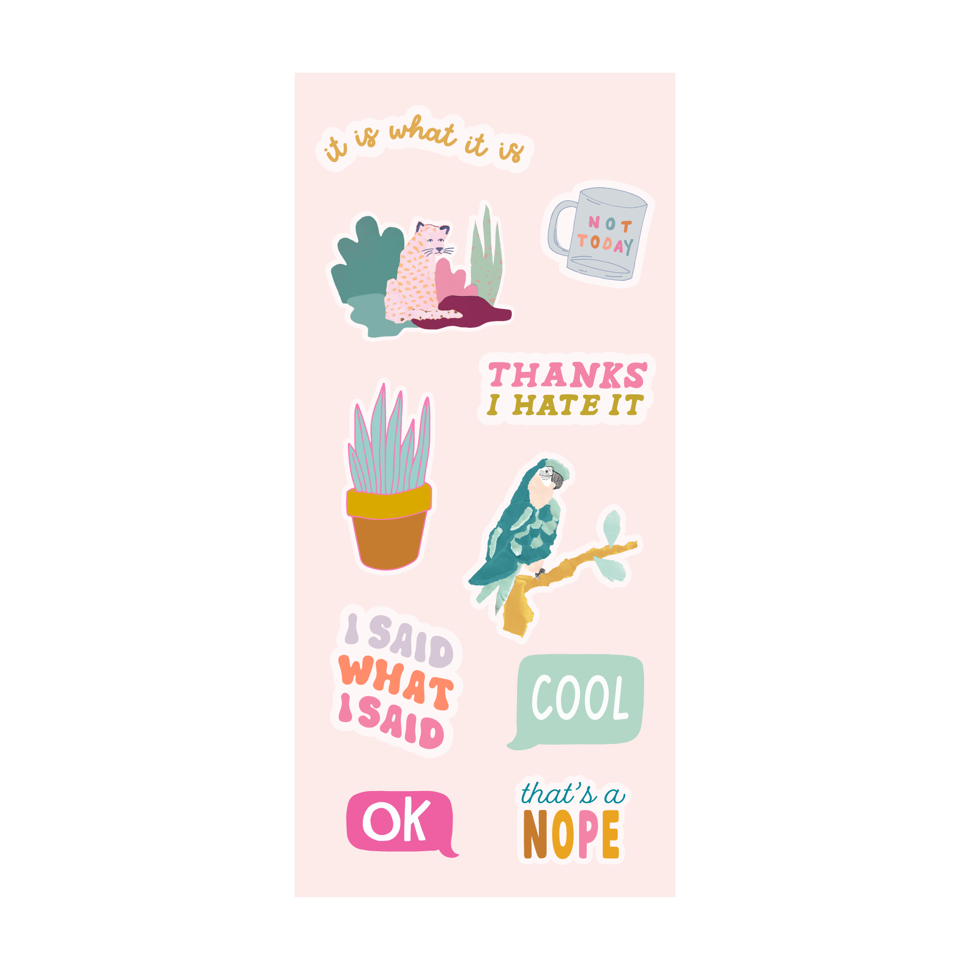 Sticker Booklet– Talking Out Of Turn